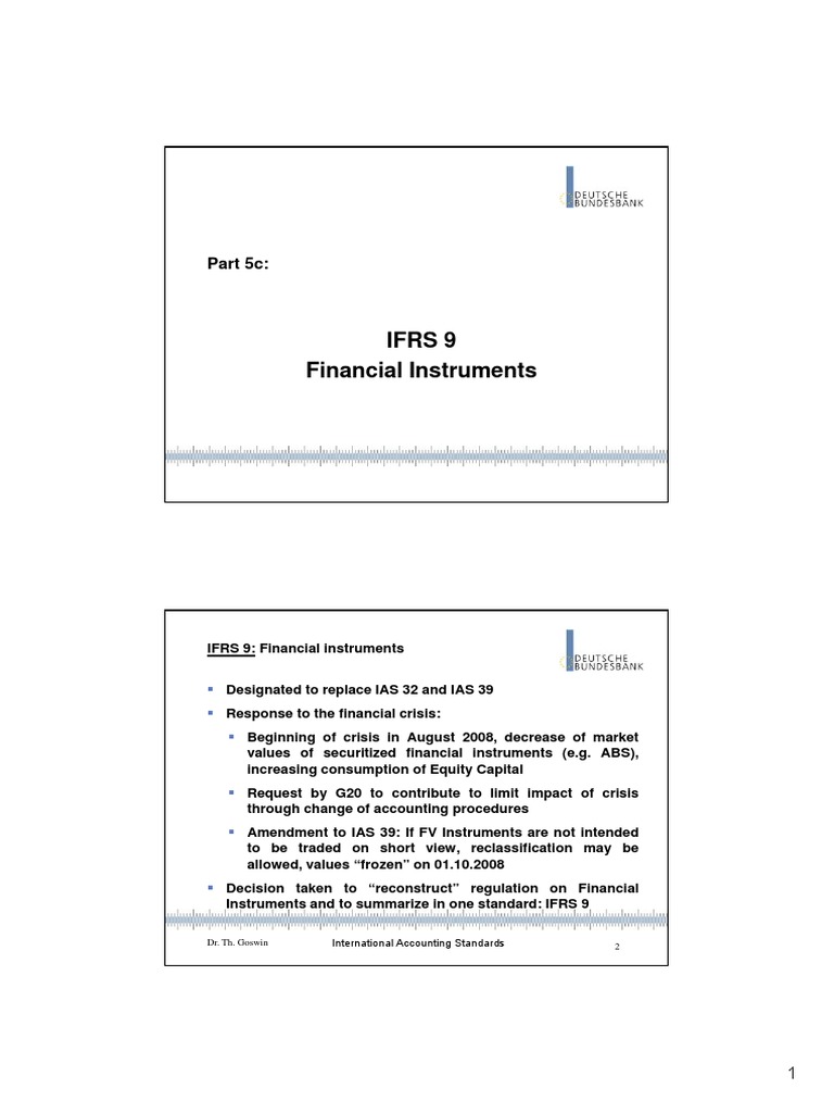 IFRS 9 Financial Instruments | PDF | International Financial Reporting ...