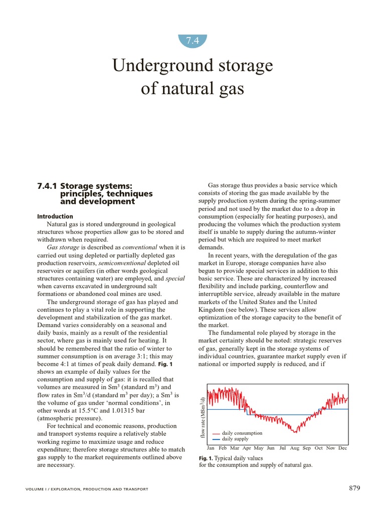 Underground Natural Gas Storage Methods | PDF | Natural Gas Storage ...