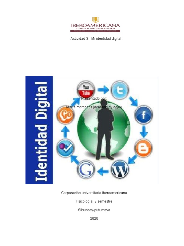 Actividad 3 MI IDENTIDAD DIGITAL | PDF | Servicio de redes sociales ...