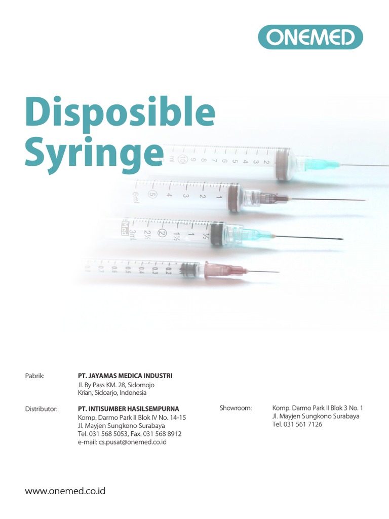 Medical Syringes & Infusion Sets | PDF | Syringe | Intravenous Therapy