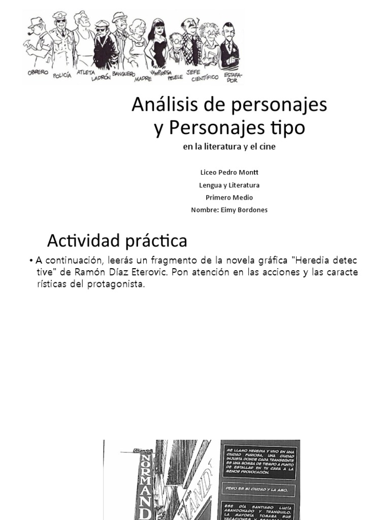 Análisis del personaje Heredia | PDF | Novela negra, policíaca y ...