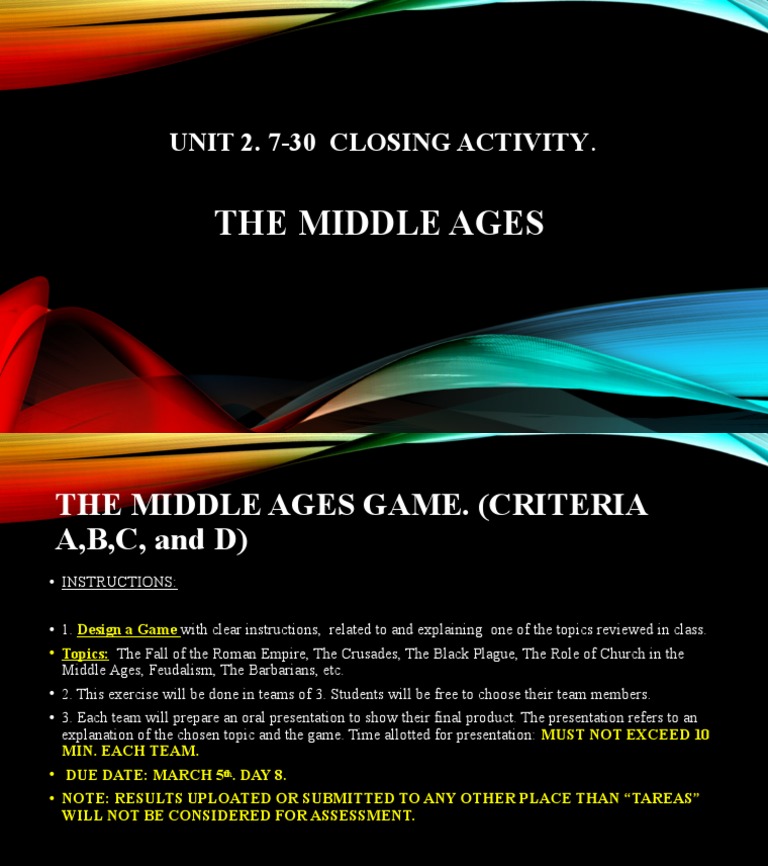 Unit 2 Closing Activity Instructions. | PDF | Games & Activities