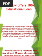 GSIS GFAL Educational Loan Application | PDF | Loans | Interest