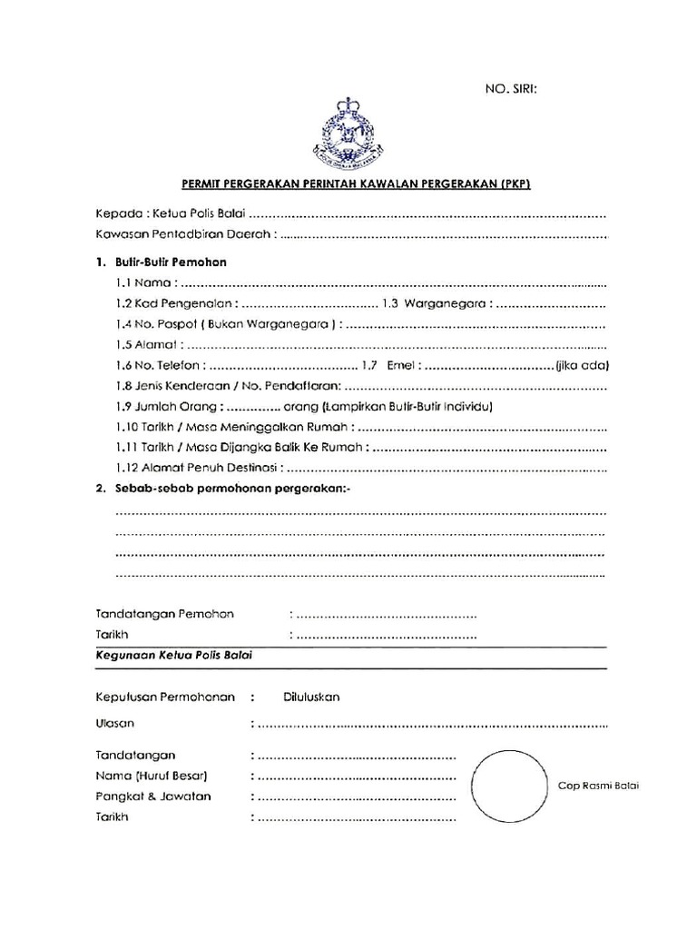 Borang Rentas Daerah PKP | PDF