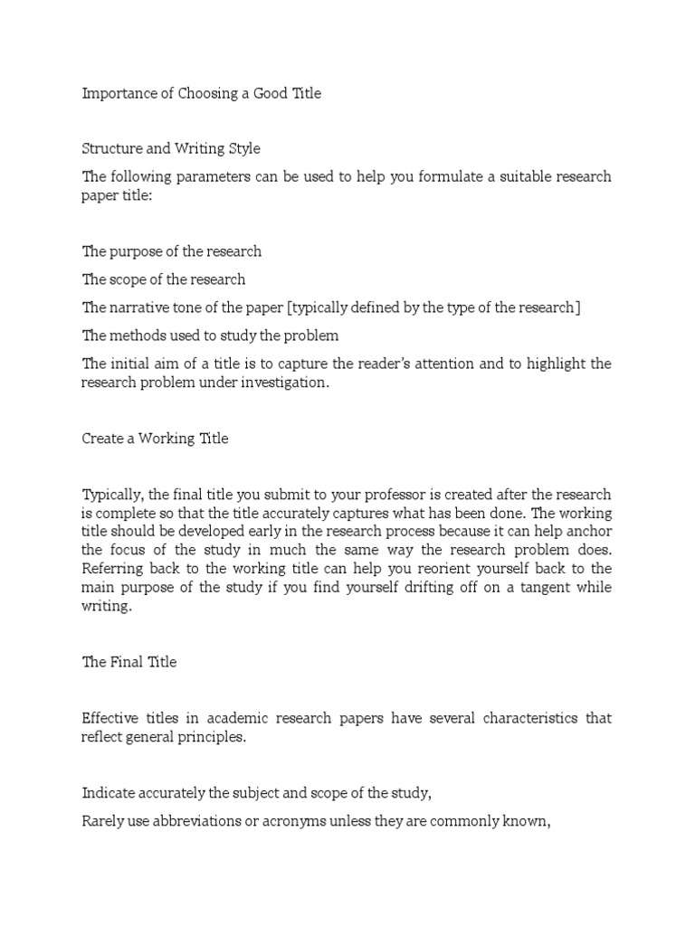 Significance of Good Title | PDF | Linguistic Typology | Linguistics