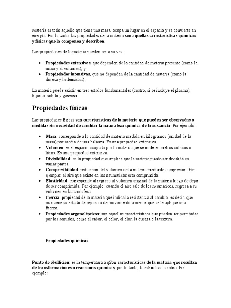 Quimica Pdf Importar Masa