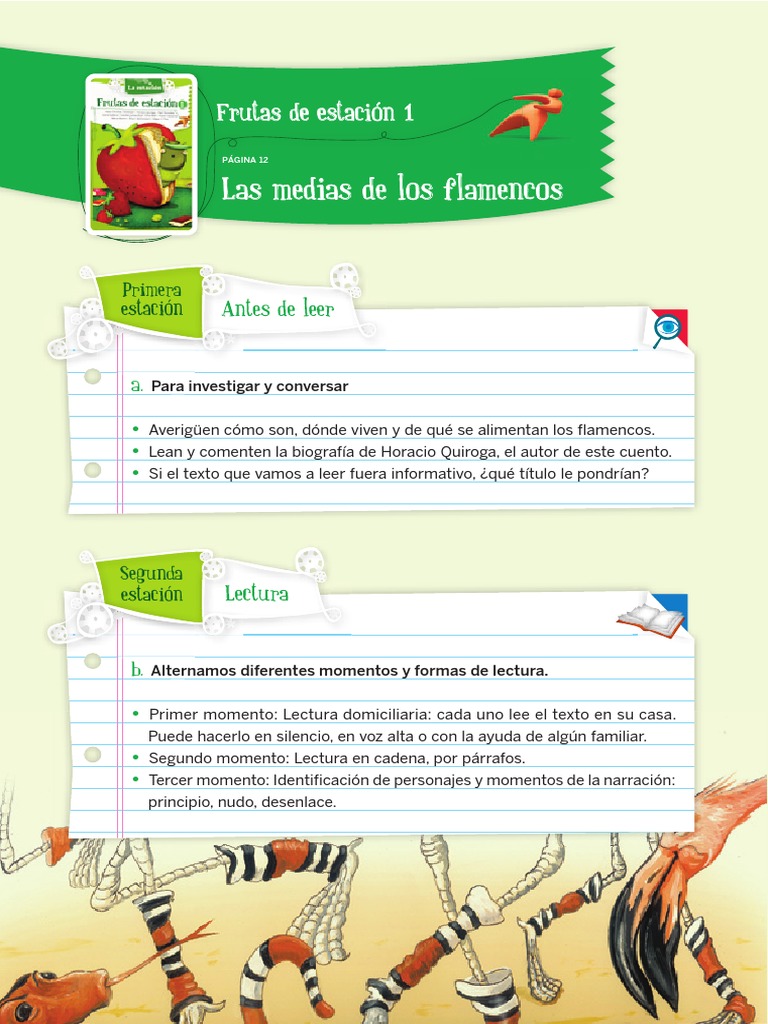 Actividades sobre "Las medias de los flamencos" | PDF | Poesía | Libros ...