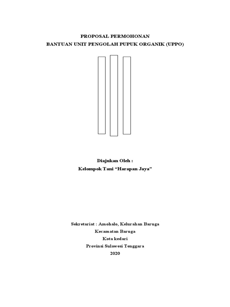 Proposal RMU Samaendre | PDF | Teknologi & Rekayasa