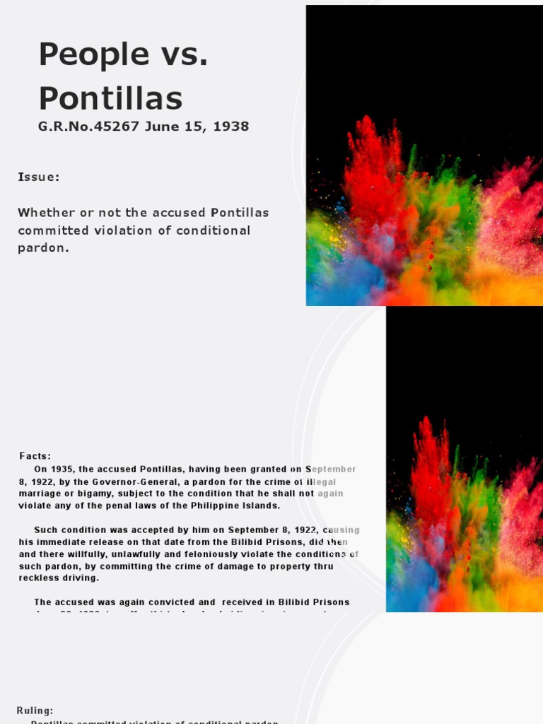 Case Article 159 - People vs. Pontillas | PDF | Pardon | Crime & Violence