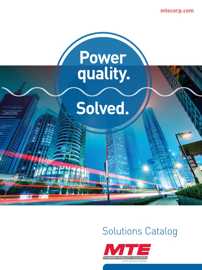 MTE Solutions Catalog | PDF | Mains Electricity | Physical Quantities