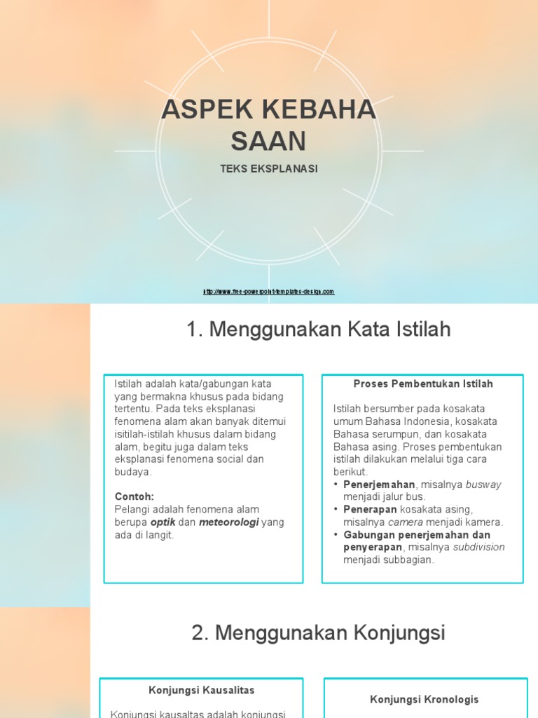 Aspek Kebahasaan Eksplanasi | PDF | Filsafat | Kajian Bahasa Asing