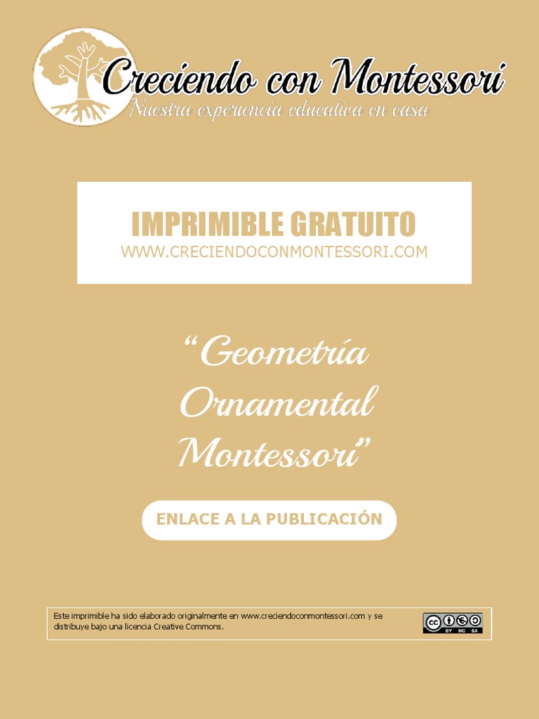 Imprimible Geometría Ornamental Montessori | PDF