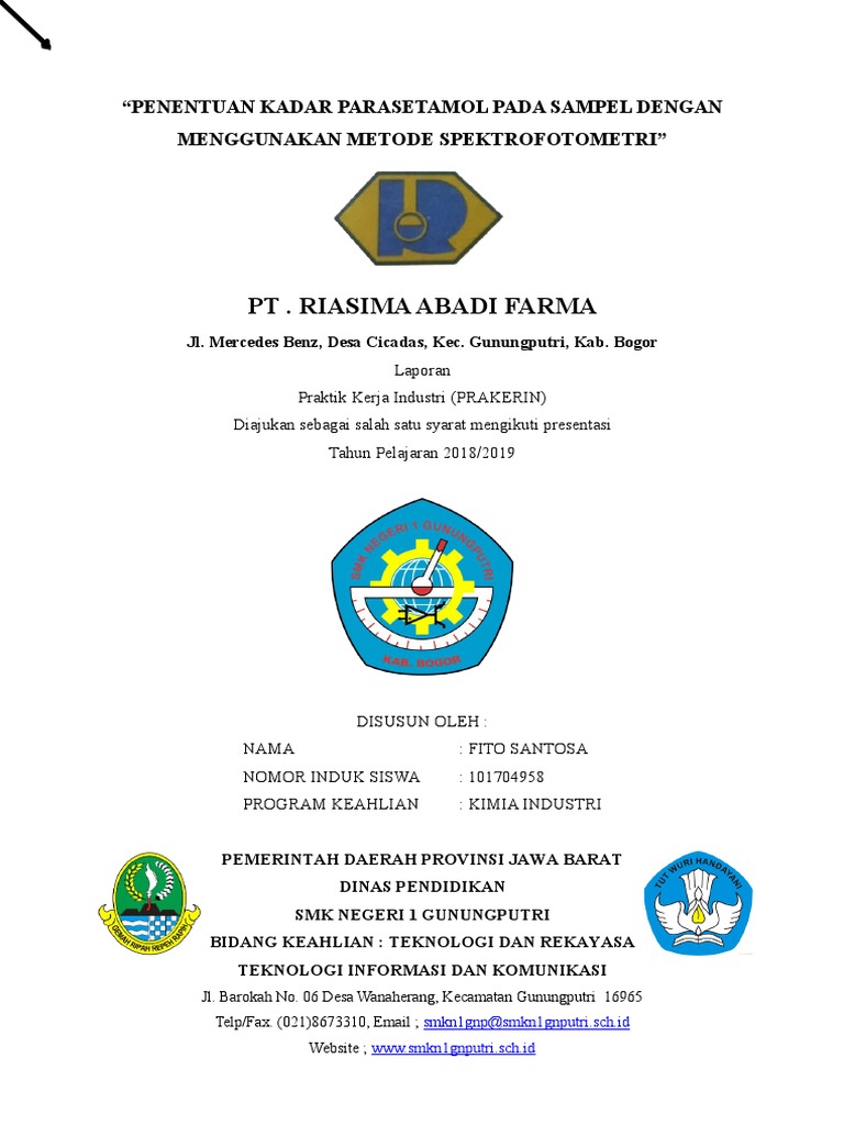 Laporan PKL Fito Revisi | PDF | Karier & Perkembangan | Teknologi & Rekayasa