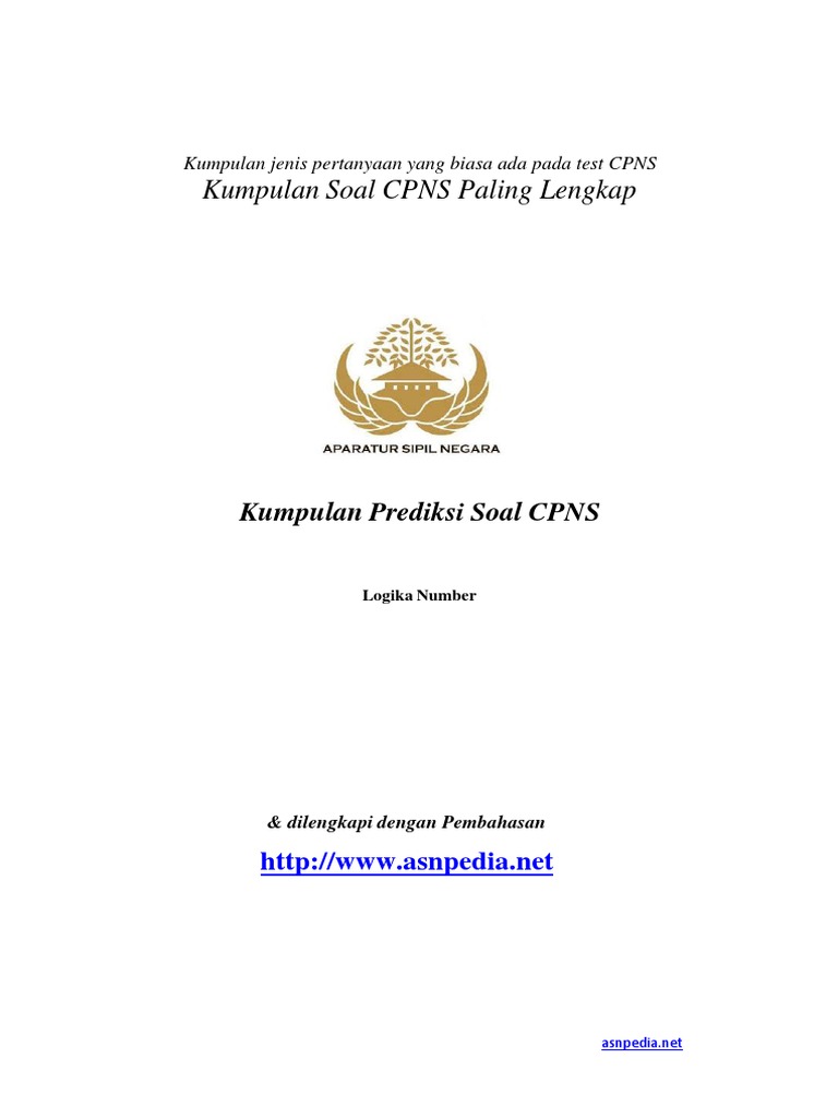 Bank Soal Logika Number 001 - Latihan Soal | PDF