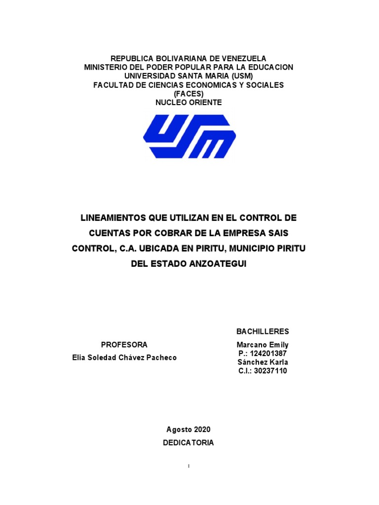 Sanchez Karla y Marcano Emily | PDF | Empresas | Planificación