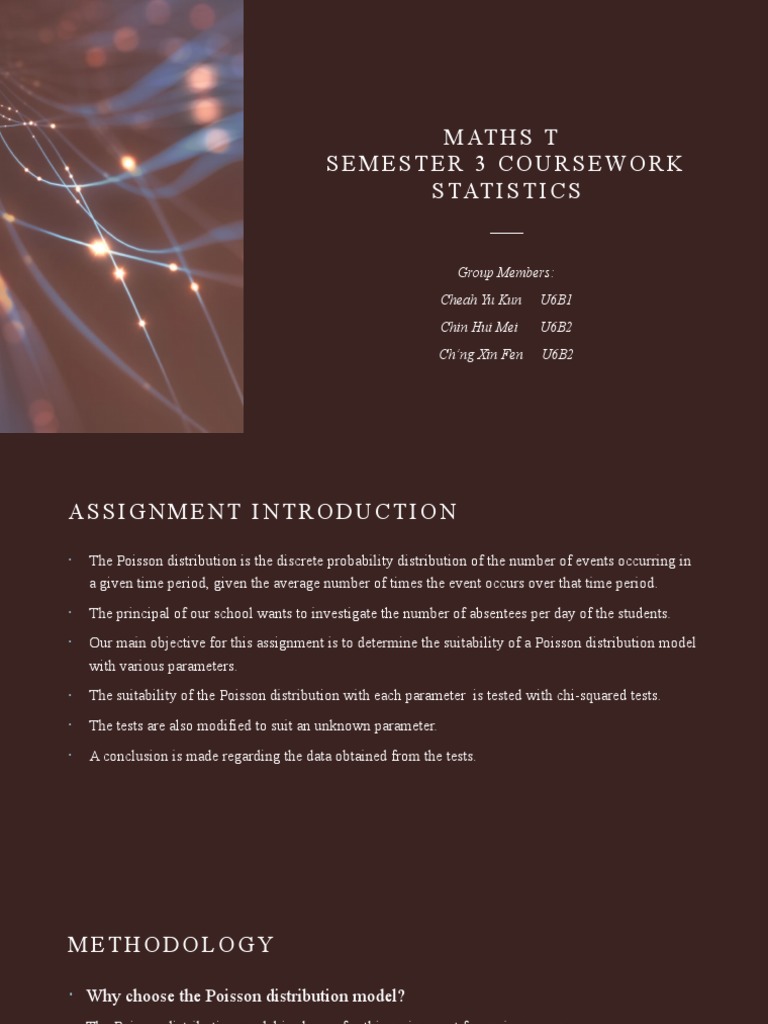 Maths T Semester 3 Coursework Statistics | PDF | Poisson Distribution ...