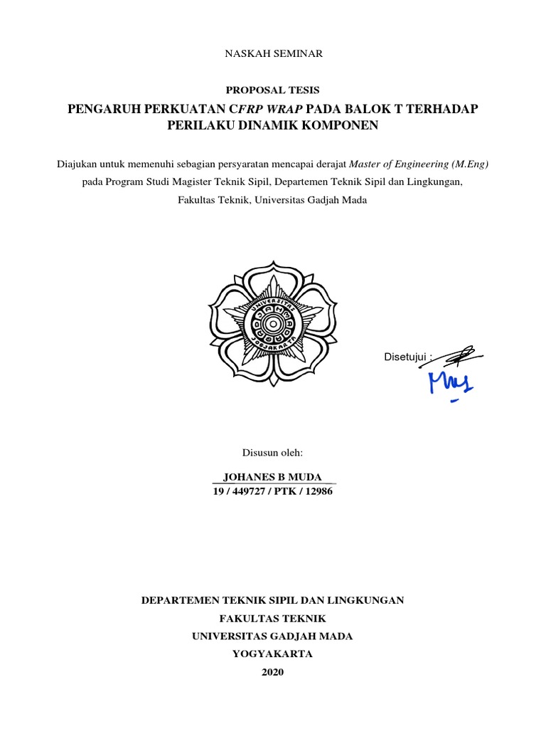 Naskah-Proposal Tesis 2020 TTD 1 | PDF