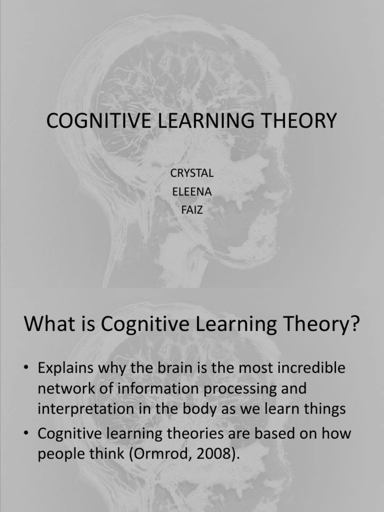 Cognitive Learning Theory | PDF | Constructivism (Philosophy Of ...