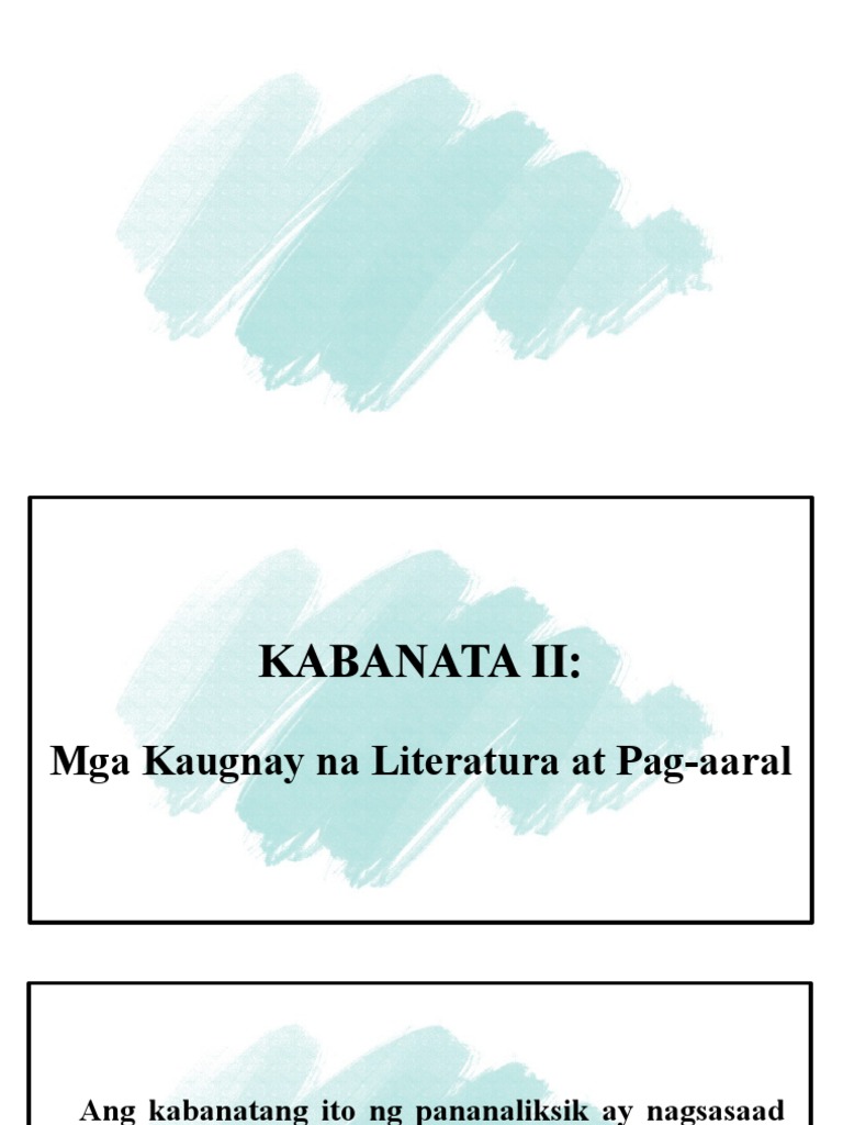 Kabanata 2 Pananaliksik Related Literature & Studies: Research Paper