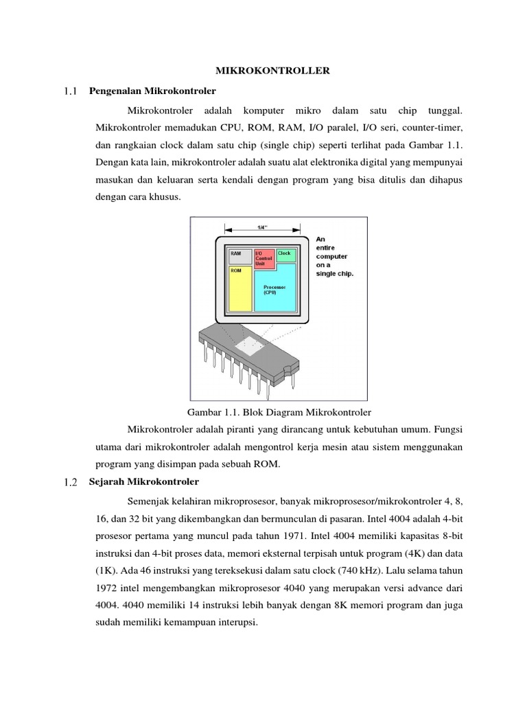 MIKROKONTROLLER Pengantar | PDF