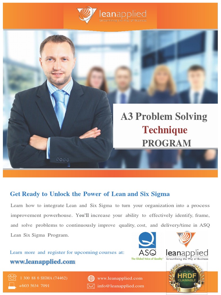A3 Problem Solving Technique Training | PDF | Six Sigma | Business