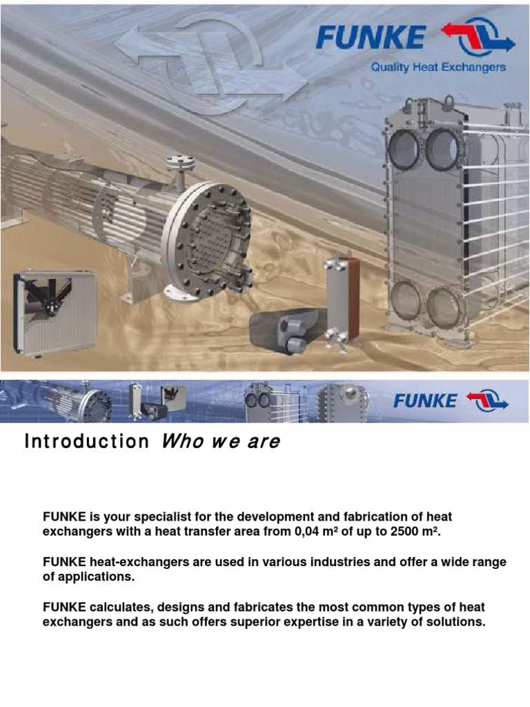 Funke Quality Heat Exchangers - Small | PDF | Heat Exchanger ...