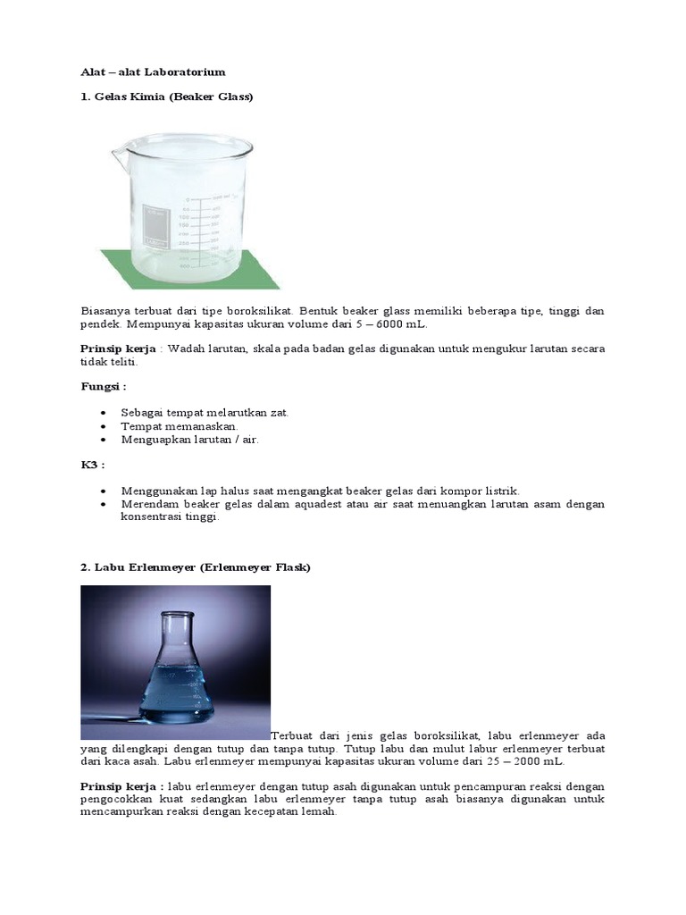 Alat Laboratorium IPA dan Fungsinya | PDF | Griya & Taman
