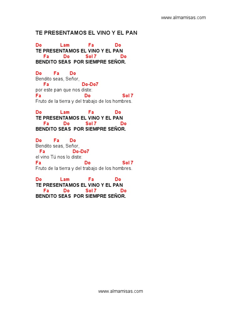 Te Presentamos El Vino y El Pan | PDF