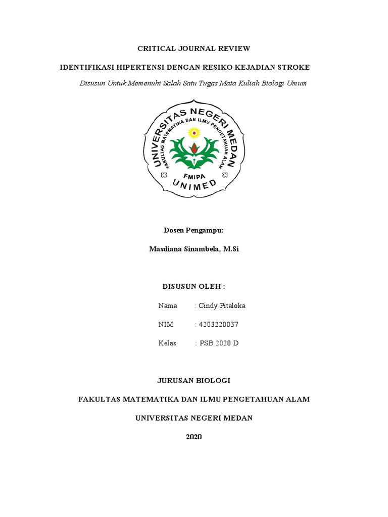 CJR Biologi Umum - Cindy Pitaloka | PDF | Kesehatan Holistik