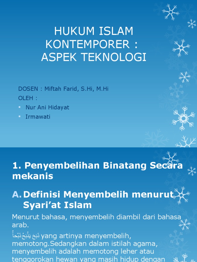 Hukum Islam Kontemporer | PDF