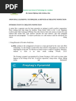 Principles, Elements, Techniques, and Devices of CNF | PDF | Writers | Plot (Narrative)