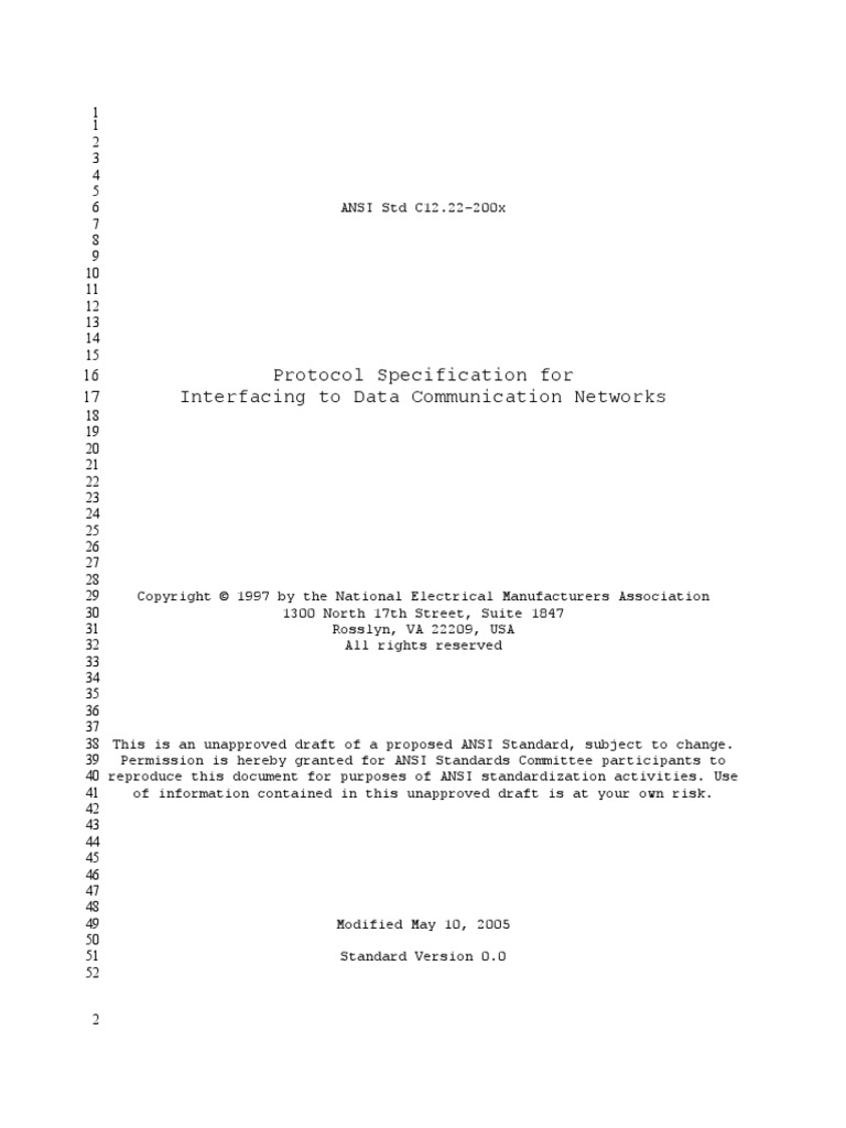 Protocol Specification For Interfacing To Data Communication Networks | PDF | Osi Model ...
