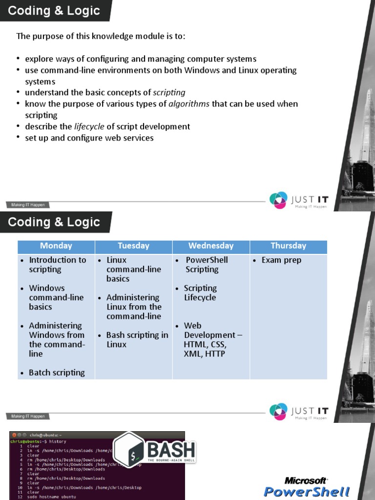KM4 1.1 Introduction To Scripting & Windows Command-Line | PDF | Command Line Interface ...