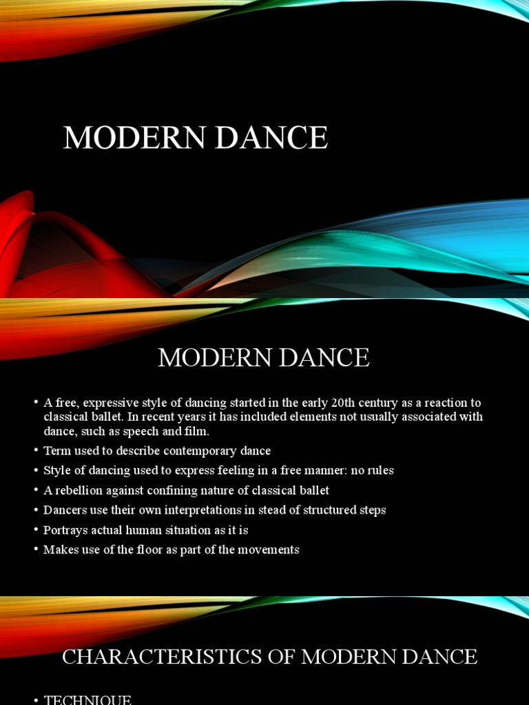 Modern Dance | PDF | Dances | Concert Dance