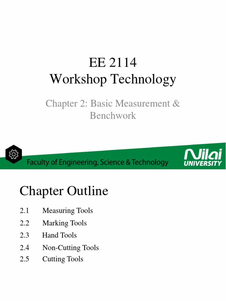 Workshop Technology - Basic Measurement & Benchwork | PDF | Drilling ...