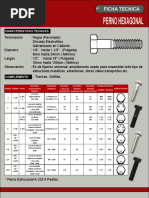 Ficha Tecnica Perno Estructural Astm A 325 Tipo 1 | PDF | Tornillo | Conocimiento procedimental