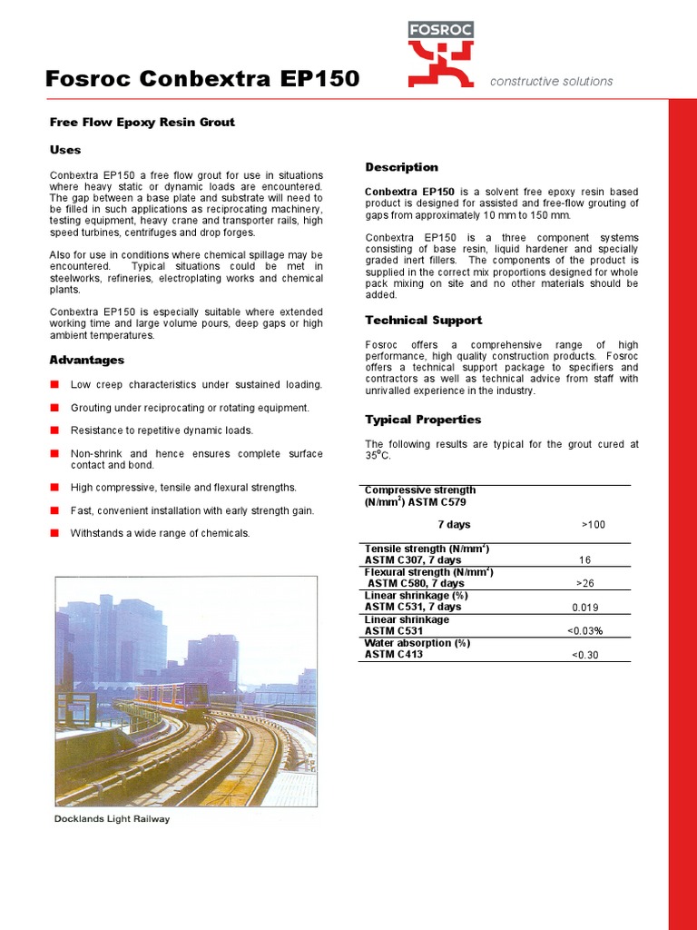 Conbextra Ep150 | PDF | Epoxy | Building Engineering