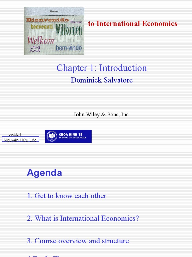Chapter 1: Introduction: To International Economics | PDF ...
