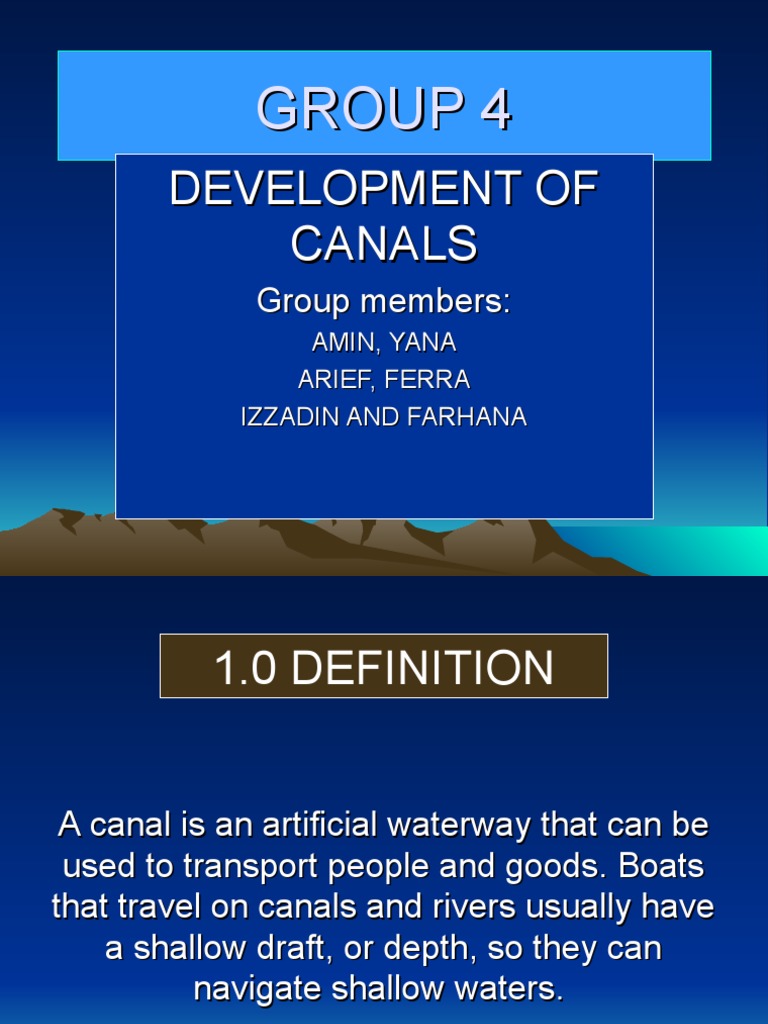 Development of Canals | PDF | Canal | Panama Canal