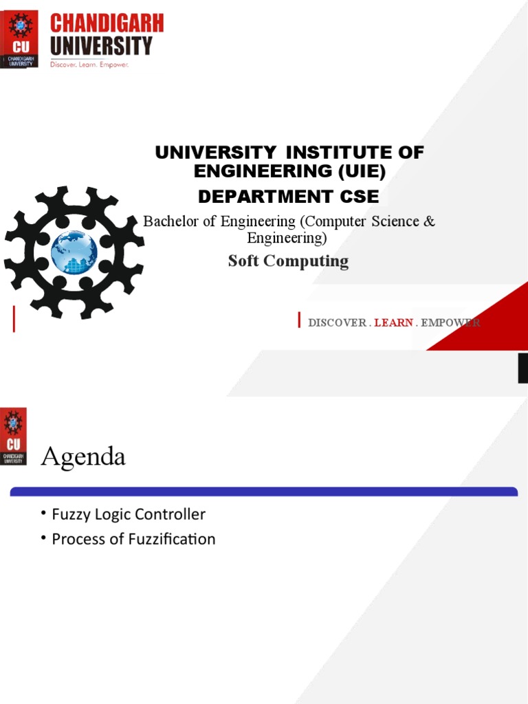 University Institute of Engineering (Uie) Department Cse: Soft Computing | PDF | Fuzzy Logic | Logic