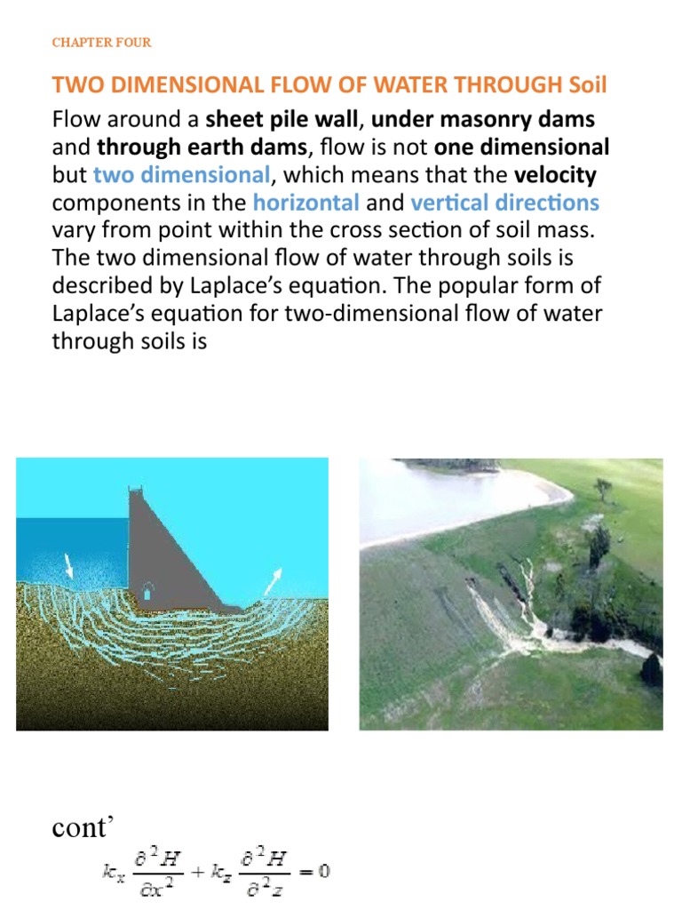 Two Dimensional Flow of Water Through Soil | PDF | Fluid Dynamics ...
