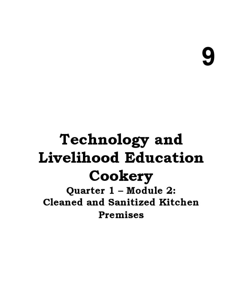 G9 Cookery Module 2 | PDF | Hygiene | Home