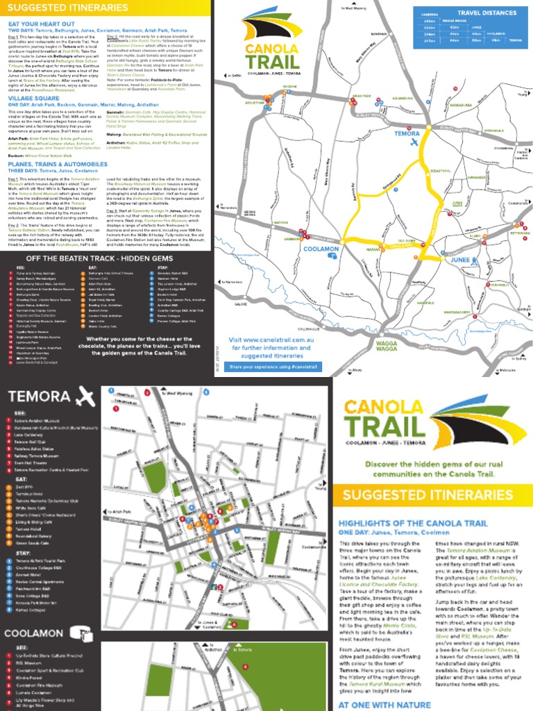 Canola Trail Tourist Map Press Ready EDIT Sept18 Web | PDF | Jewelry ...