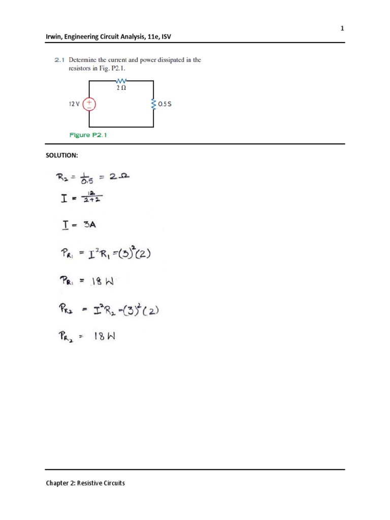 CH 02 | PDF | Electrical Network | Network Analysis (Electrical Circuits)