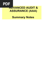 ACCA AAA Notes by Alan Biju Palak PDF | PDF | Financial Audit | Money ...