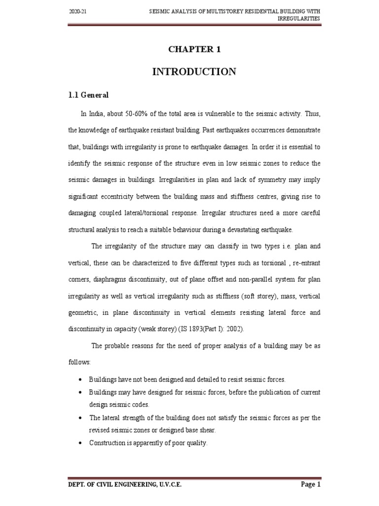 Seismic Analysis of Irregular Buildings | PDF | Earthquake Engineering ...
