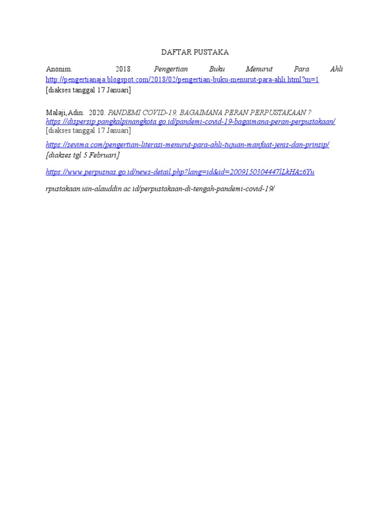Daftar Pustaka Kir | PDF