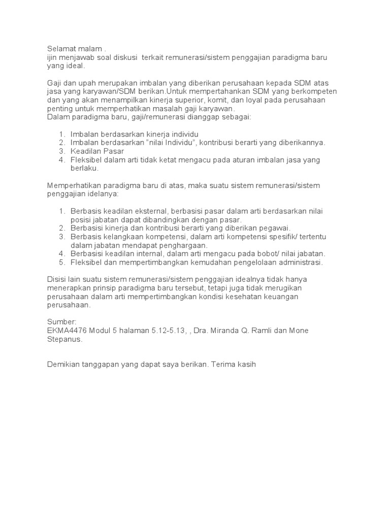 Diskusi 5 Audit SDM | PDF