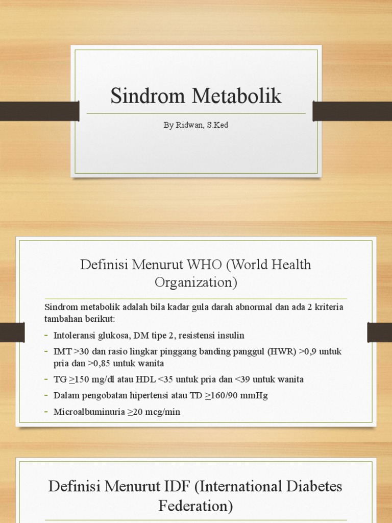 Sindrom Metabolik | PDF
