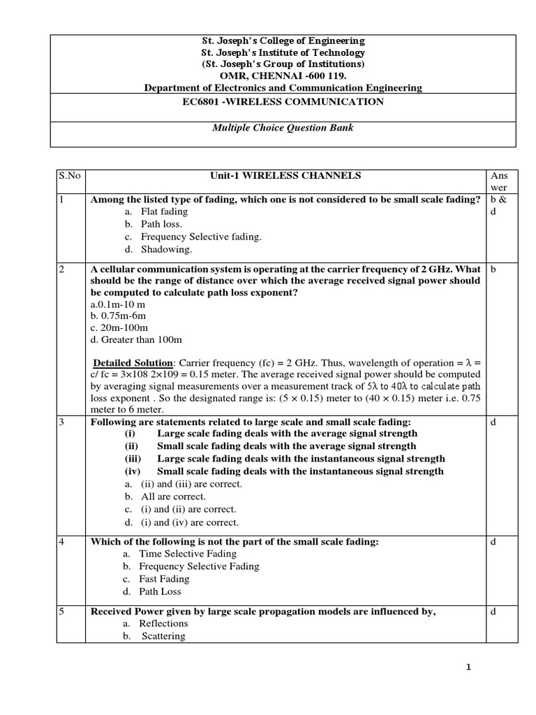 Multiple Choice Question Bank | Download Free PDF | Orthogonal ...